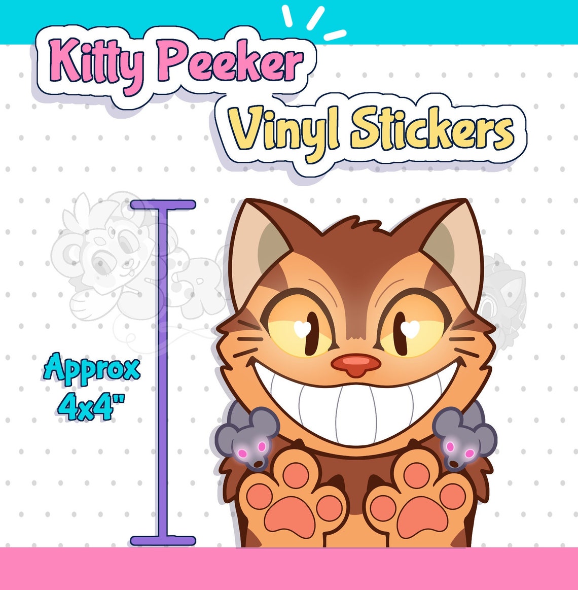 Peeker Sticker Cartoons and Nostalgia - Etsy