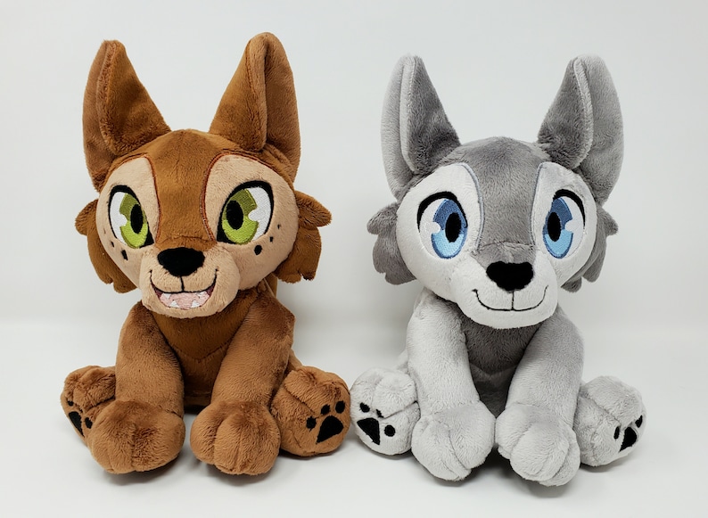 Hand Made Wolfwalkers Mebh and Robyn Custom Plush Set - Etsy India