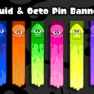 Squid and Octo Pin Banners - Etsy