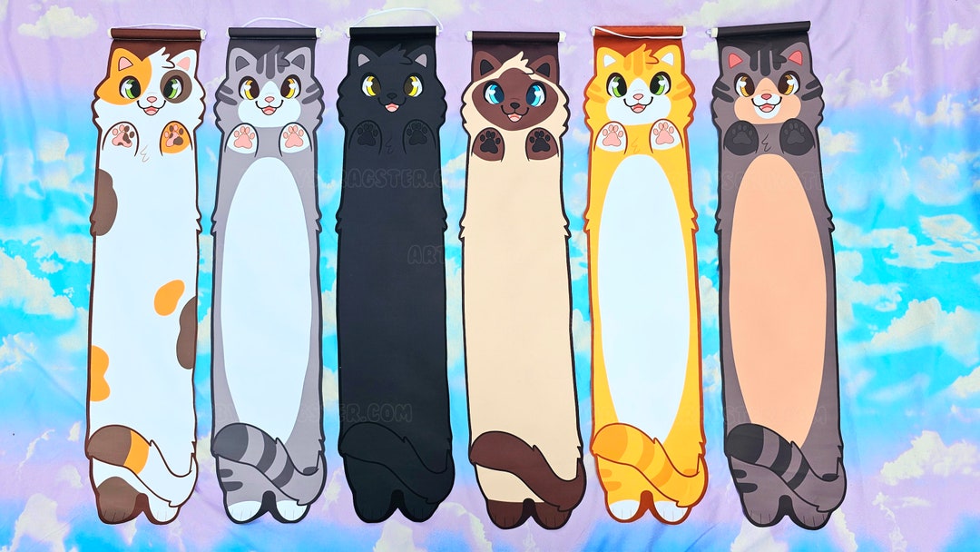 Long Kitty Pin Banners - Etsy