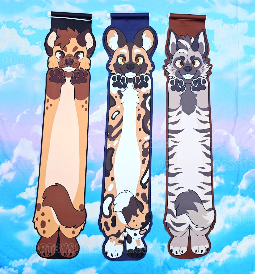 Long Animal Pin Banners Hyenas & Wild Dogs - Etsy