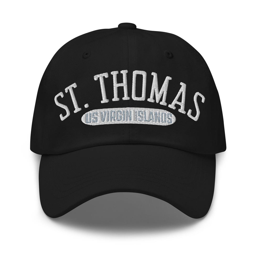 St Thomas Hat Embroidered| US Virgin Islands Sun Hat | Tropical ...
