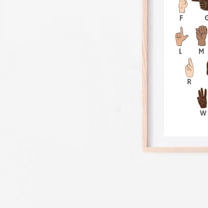Sign Language Art - Etsy