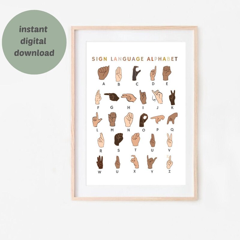 Sign Language Art - Etsy