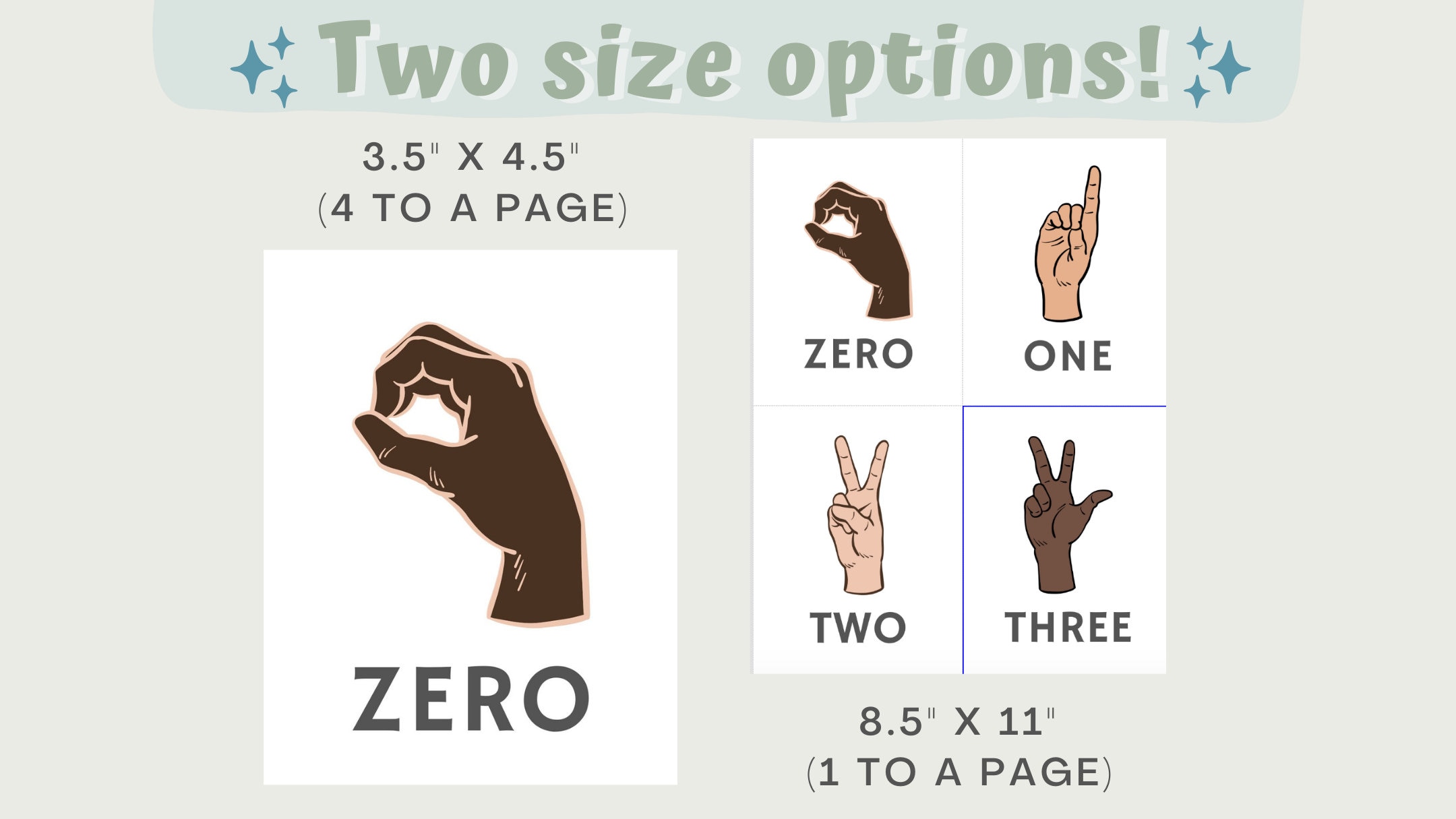 ASL, Numbers 0-10 Flashcards, Signs, Hand Gestures, Language, Children ...