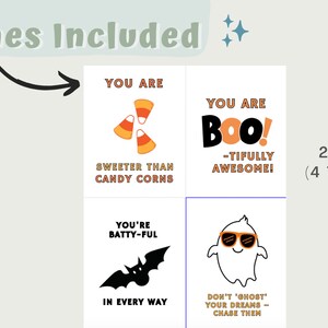 31 Lunchbox Halloween Notes, Printable, Digital, Children, School Lunch ...