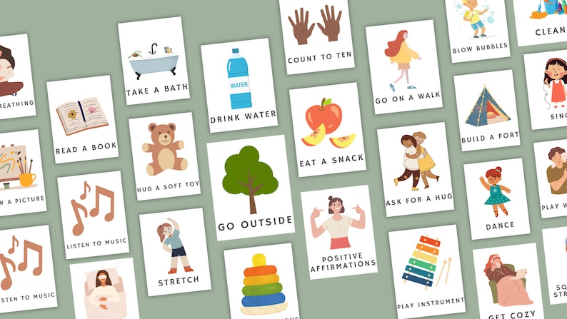 48 Calming Corner, Flash Cards, Affirmations Kids, Calming Corner ...