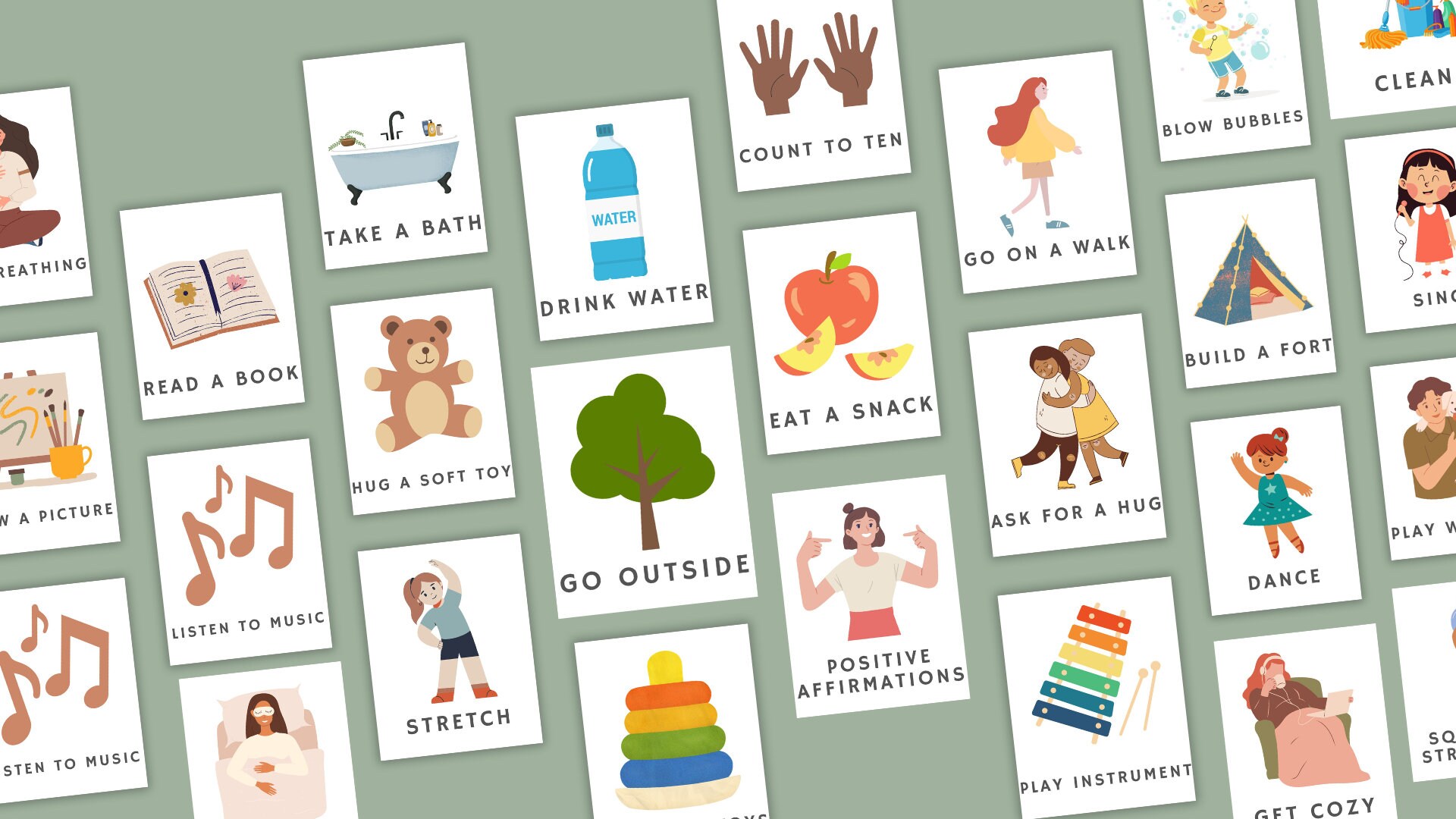 48 Calming Corner, Flash Cards, Affirmations Kids, Calming Corner ...