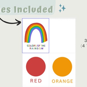 Colors of the Rainbow, Flash Cards, ABC, Children, Kids, Montessori ...