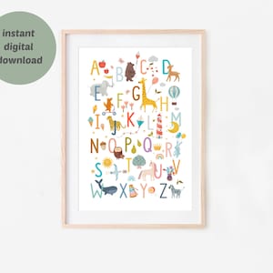Adventure Alphabets Poster, Digital, Printables, Wall Art, Classroom ...