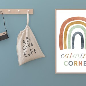 Rainbow Calming Corner, Strategies, Breathing, Technique, Clam Down ...