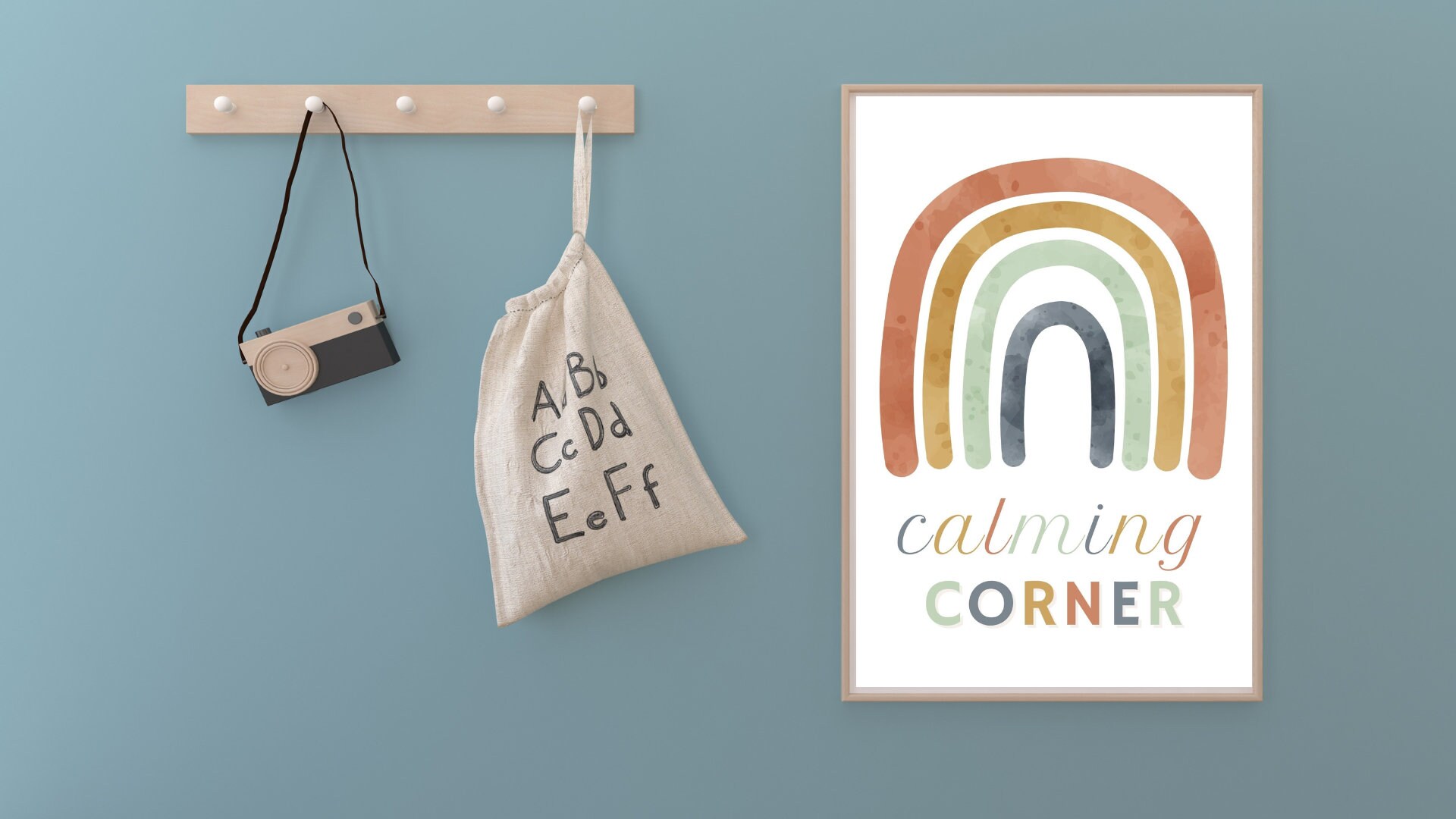 Rainbow Calming Corner, Strategies, Breathing, Technique, Clam Down ...