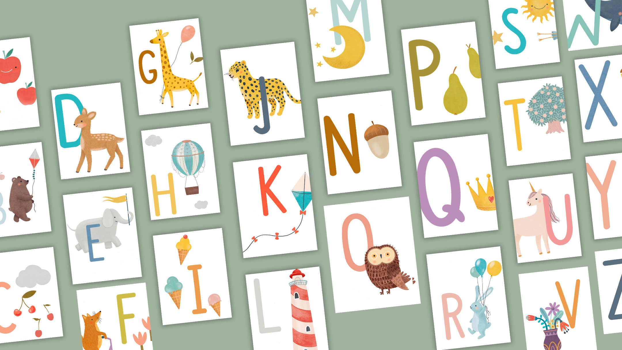 Adventure Alphabets Abcs Flashcards Learning Education - Etsy