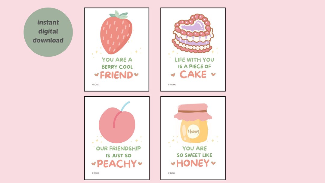 Valentine's Day Cards, Notes, Printable, Digital, Children, Vday ...