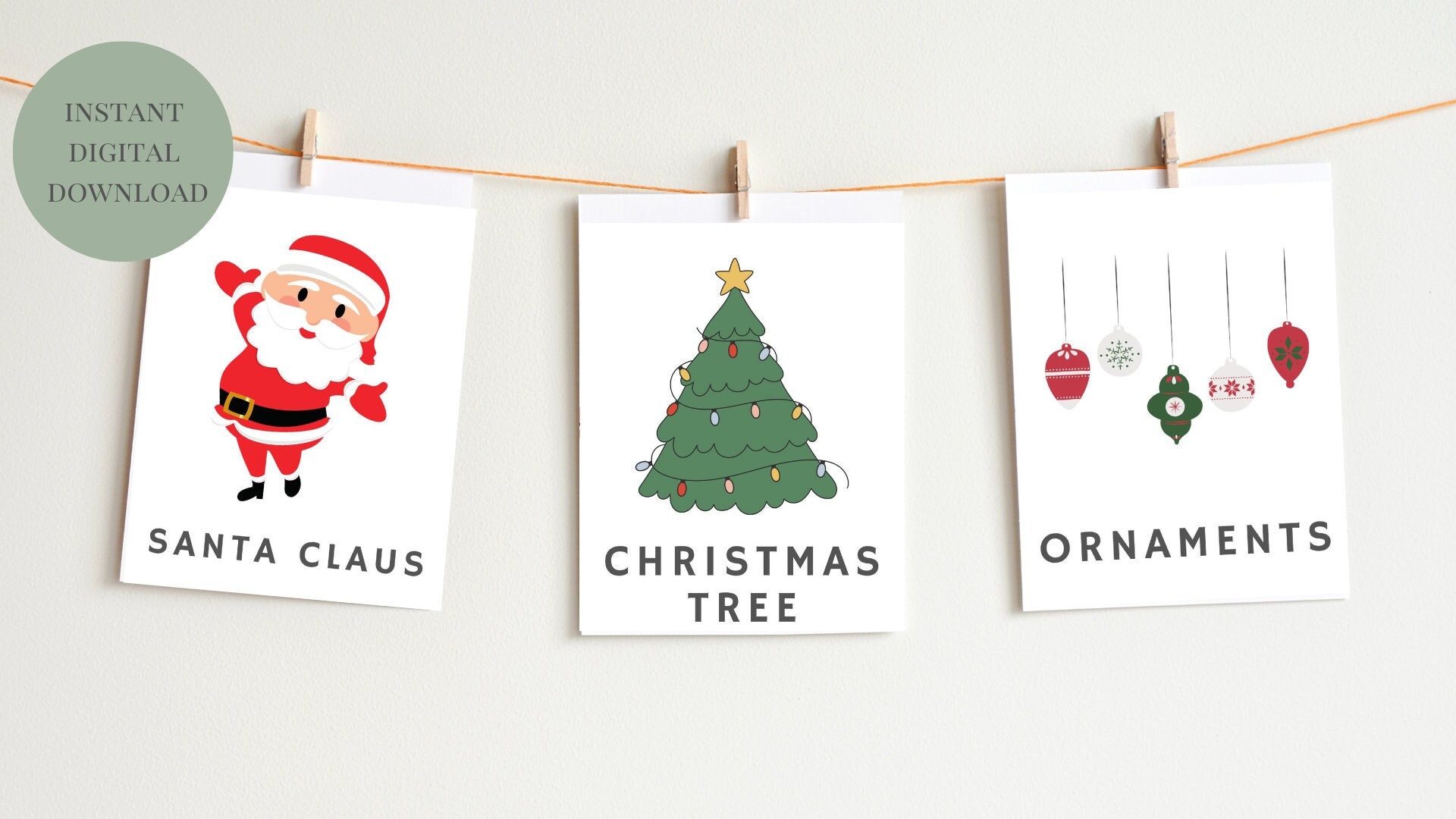 30 Christmas Flashcards for Kids, Learning, Children, Kids, Toddlers ...