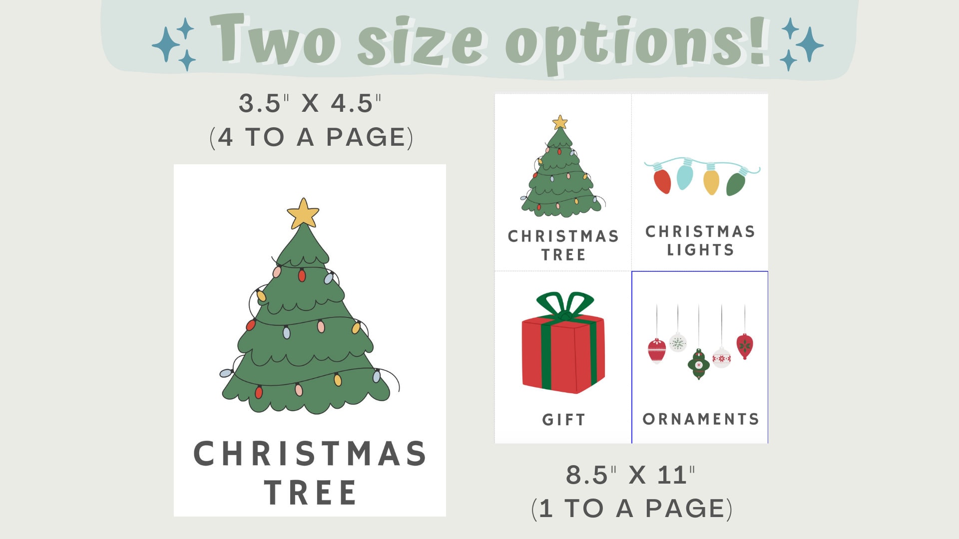 30 Christmas Flashcards for Kids, Learning, Children, Kids, Toddlers ...