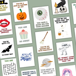 31 Lunchbox Halloween Notes, Printable, Digital, Children, School Lunch ...