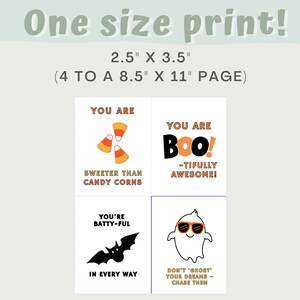 31 Lunchbox Halloween Notes, Printable, Digital, Children, School Lunch ...