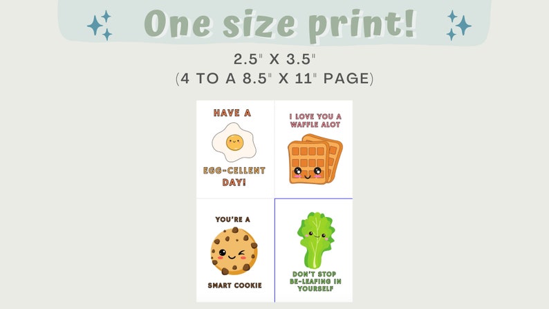 30 Lunchbox Foodie Notes, Printable, Digital, Children, School Lunch ...