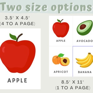 Fruits Flash Cards, Montessori, Classroom, Learning, Flashcards ...
