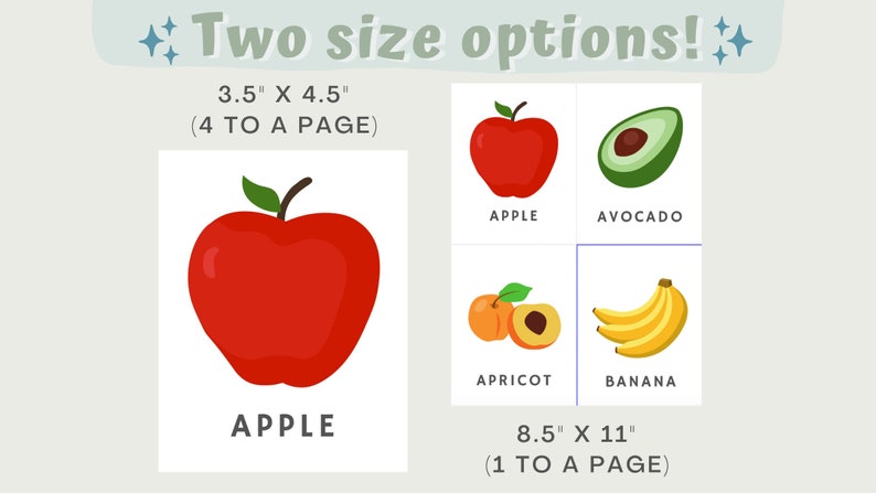 Fruits Flash Cards, Montessori, Classroom, Learning, Flashcards ...