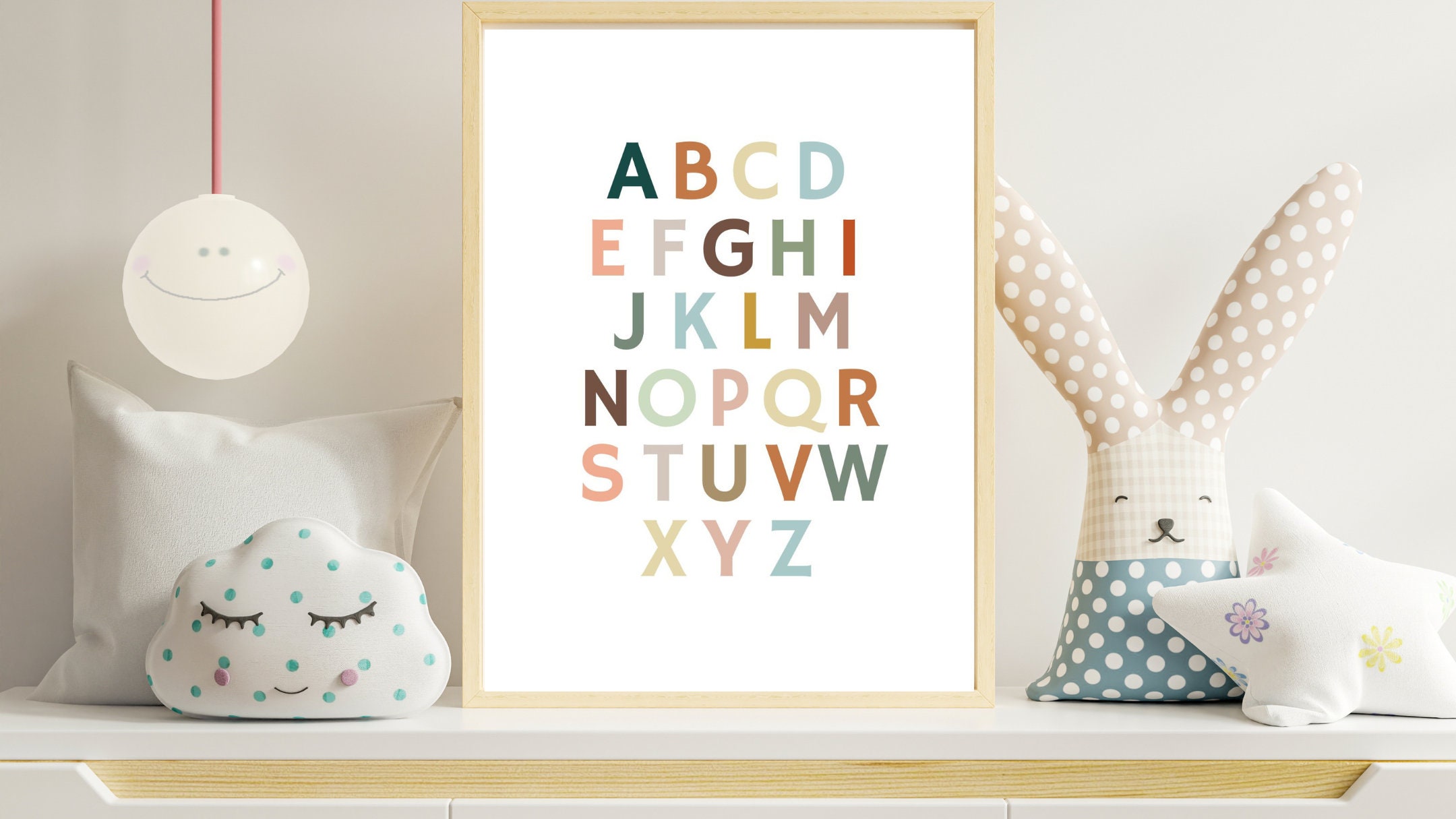 Alphabet Chart Printable Poster, Children, Education, Montessori ...