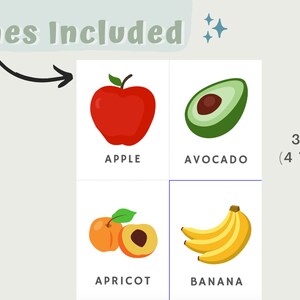 Fruits Flash Cards, Montessori, Classroom, Learning, Flashcards ...