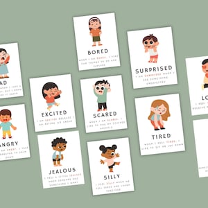 25 Details on Emotions & Feelings, Flash Cards, Calming Corner ...