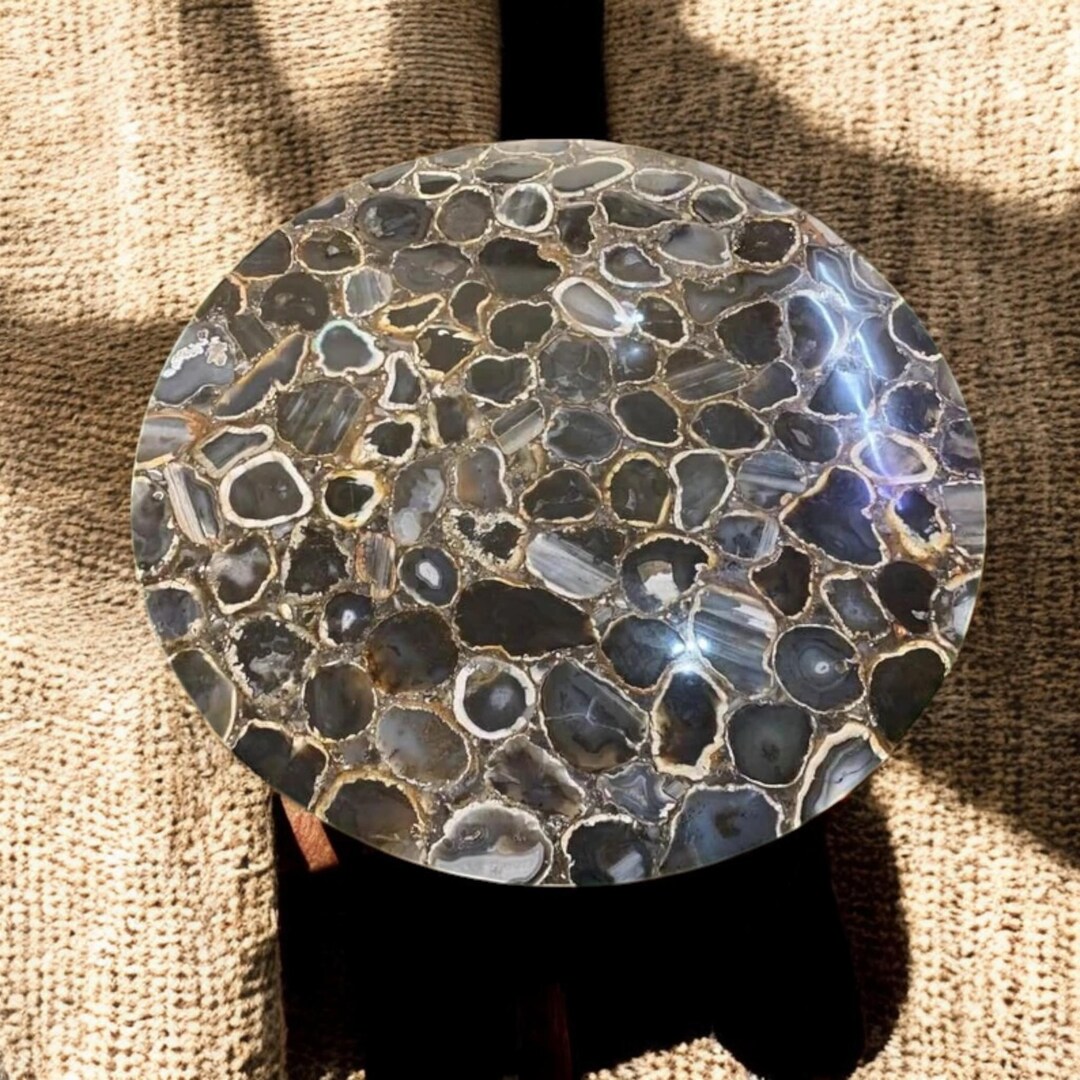 Agate Accent Table | Agate Top Side Table | Agate Center Table Top ...