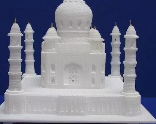 9 White Marble Taj Mahal Replica Indian Souvenir Handcrafted Miniature ...