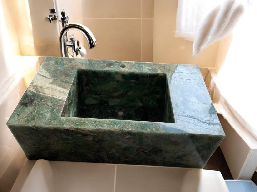 Fluorite Gemstone Countertop Wash Basin / Fluorite Gemstone Vanity Sink ...