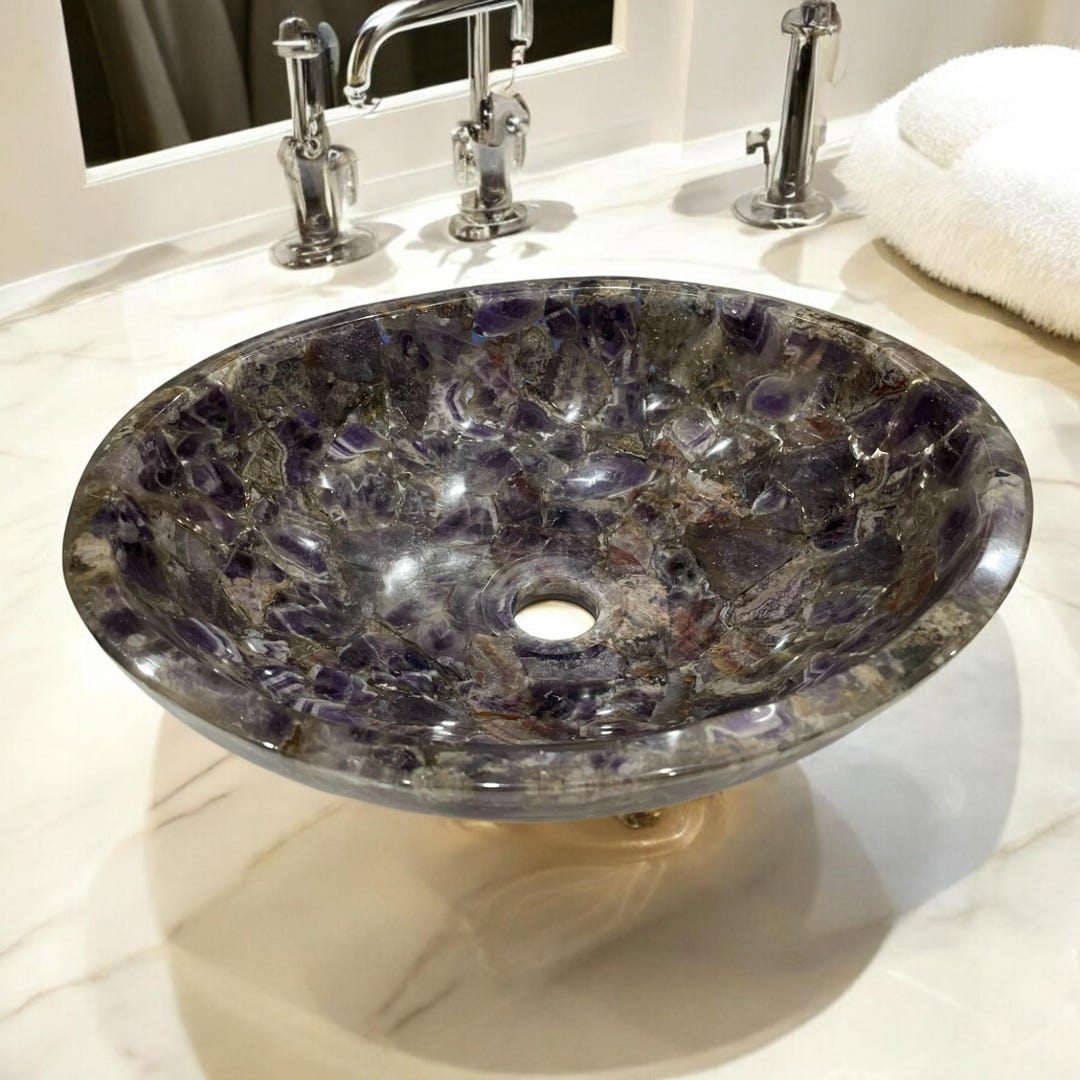 Exclusive Stone Carved Sink, Bathroom Interior Kitchen Sink Random Wash ...