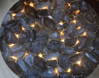 Rectangular Shape Amethyst Stones Countertop / Dining Table - Etsy