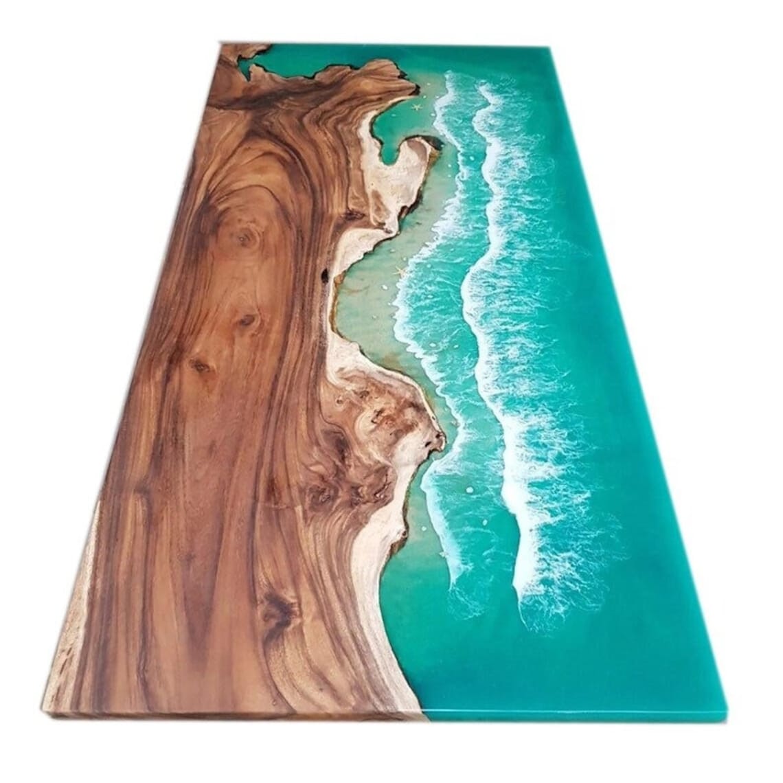 Made to Order Resin Ocean Tables, Epoxy and Wood Table, Ocean Beach ...
