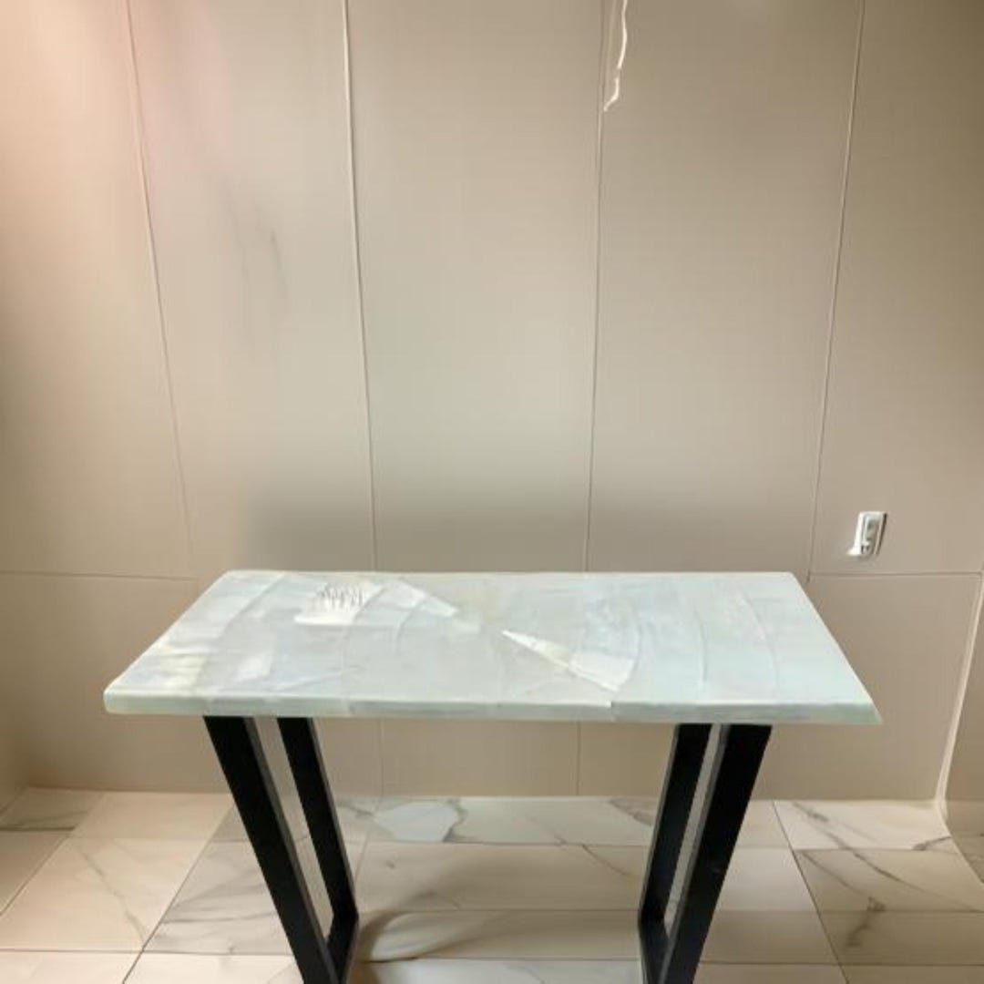 Selenite Console Table 48"x24" With 16.5 Inches Tall Stand Height - Etsy