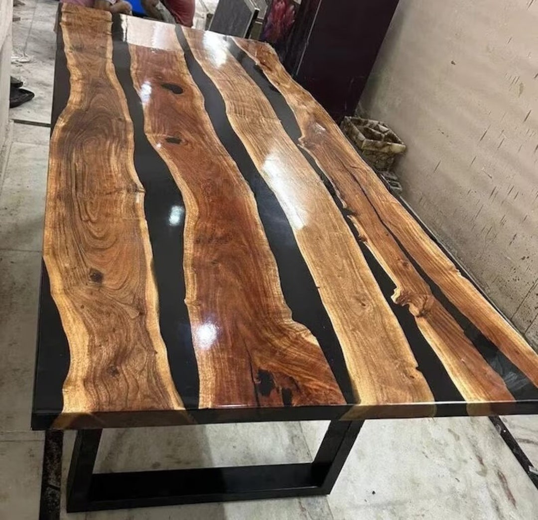 Solid Epoxy Resin Dining Table Top Kitchen Island Slab Custom ...