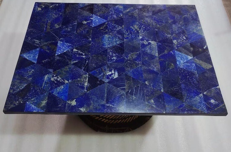 Lapis Lazuli Coffee Table, Blue Marble Table, Lapis Lazuli Center Table ...