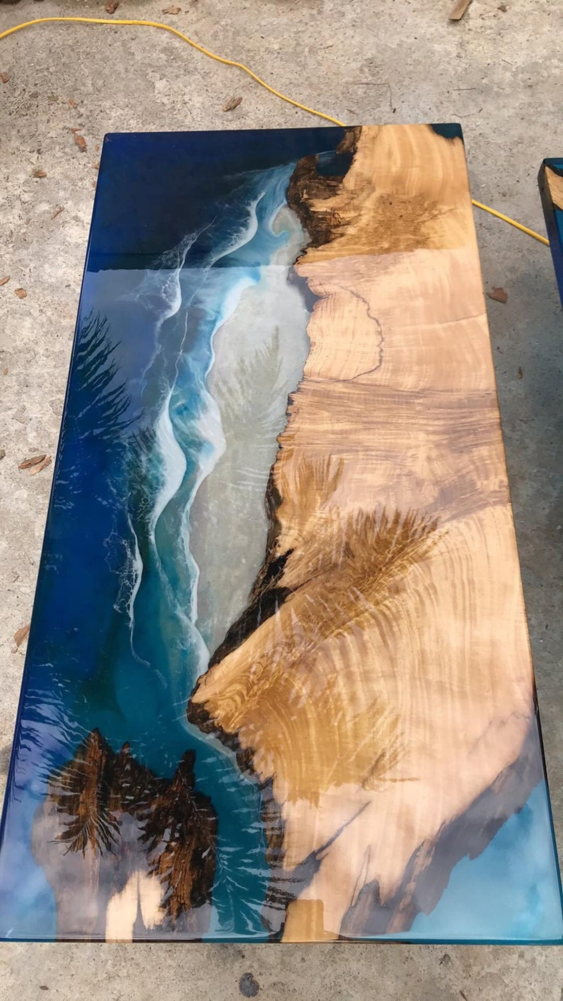 Handmade Epoxy Table Epoxy Ocean Table Epoxy Resin Dining - Etsy