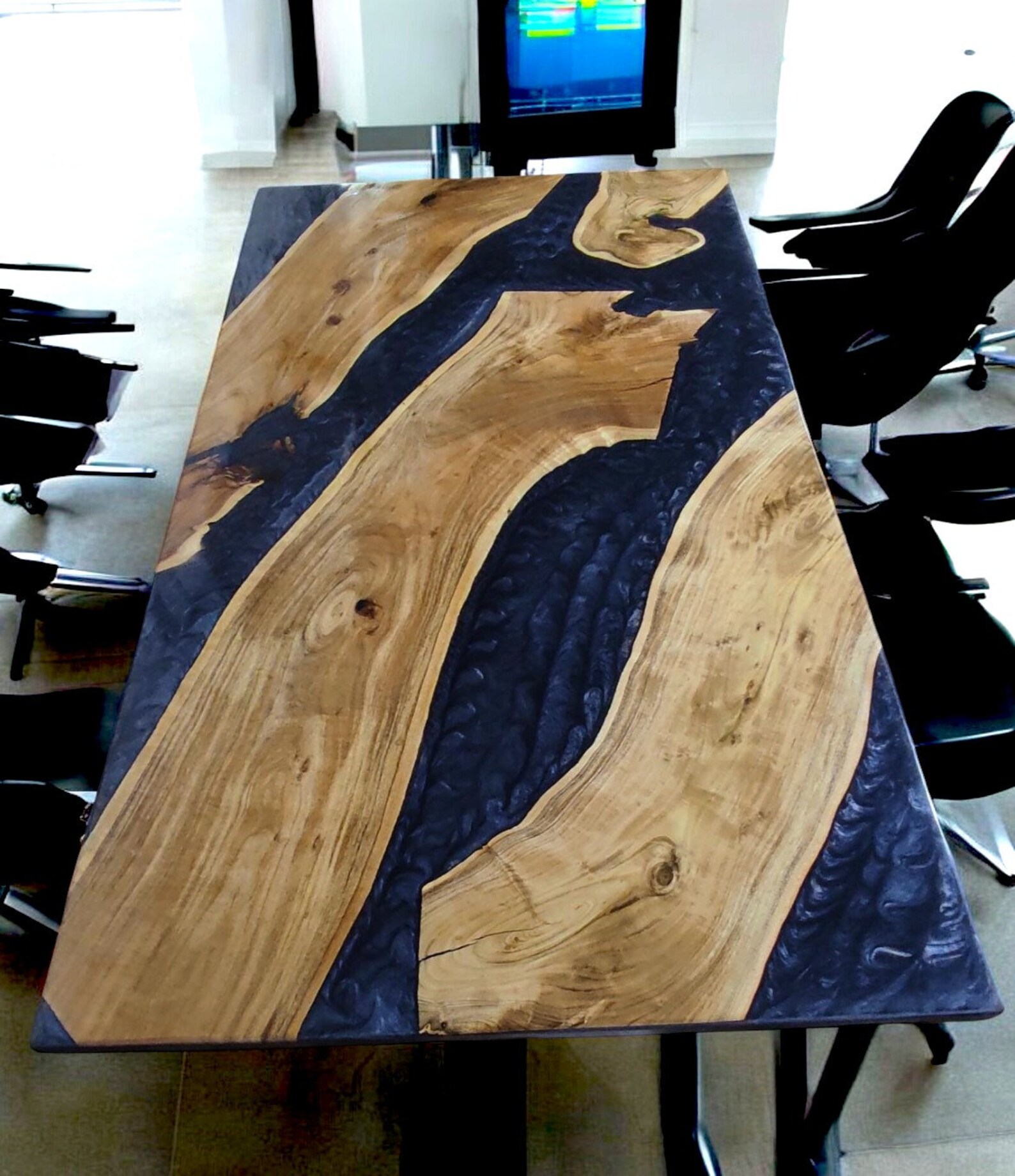 Luxury Epoxy Office Meeting Table Top for Conference Room Interior ...