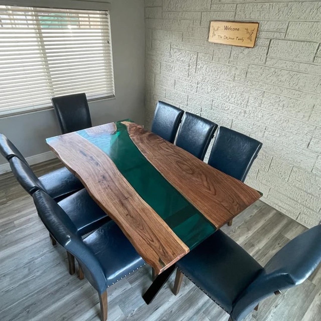 Resin Table Top, Epoxy Office Desk, Made to Order Dining Table, Live ...