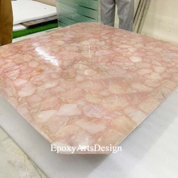 Pink Marble Coffee Table - Etsy