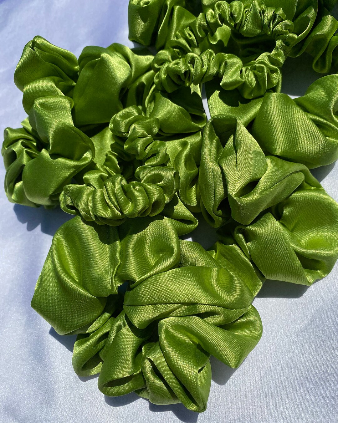 Matcha Green Scrunchie - Etsy