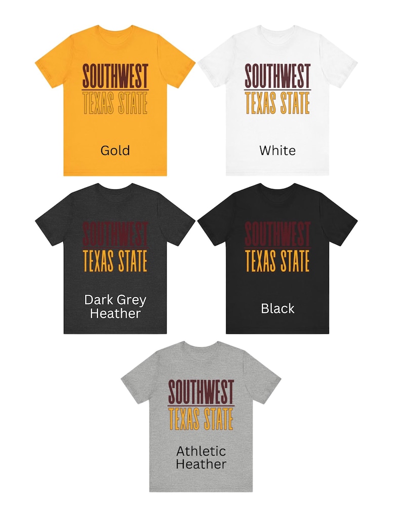 Southwest Texas State Unisex Jersey Short Sleeve Tee, SWT Bobcats, TXST ...