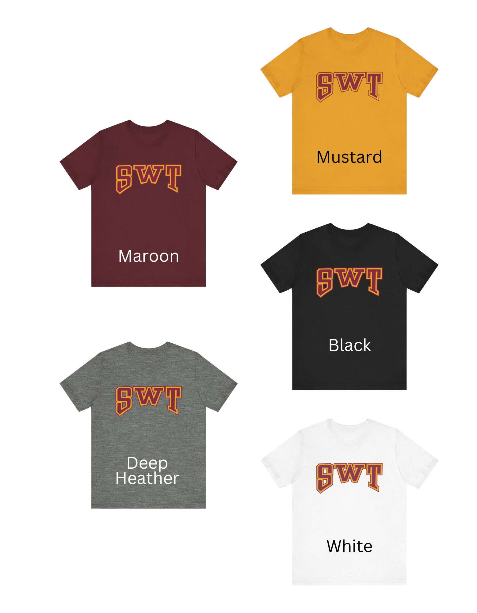 Southwest Texas State Unisex Jersey Short Sleeve Tee, SWT Bobcats, TXST ...