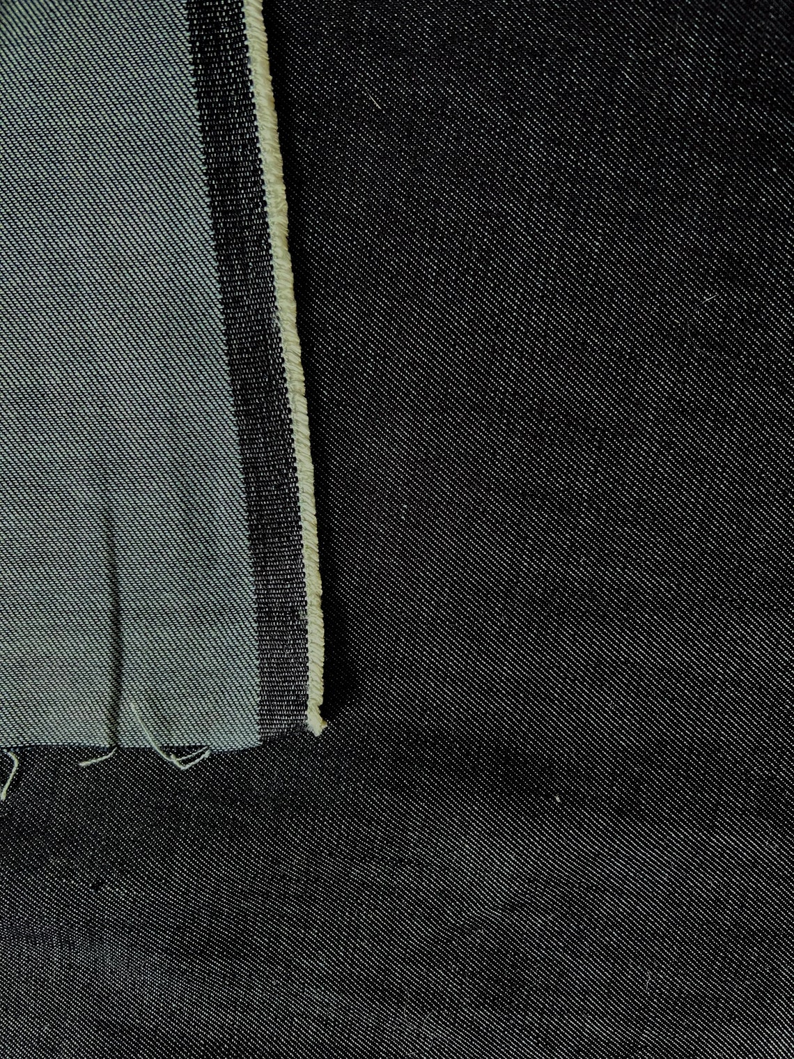 Dark Navy Denim Fabric, Soft Pants Denim, Fabric by the Yard, Garment ...