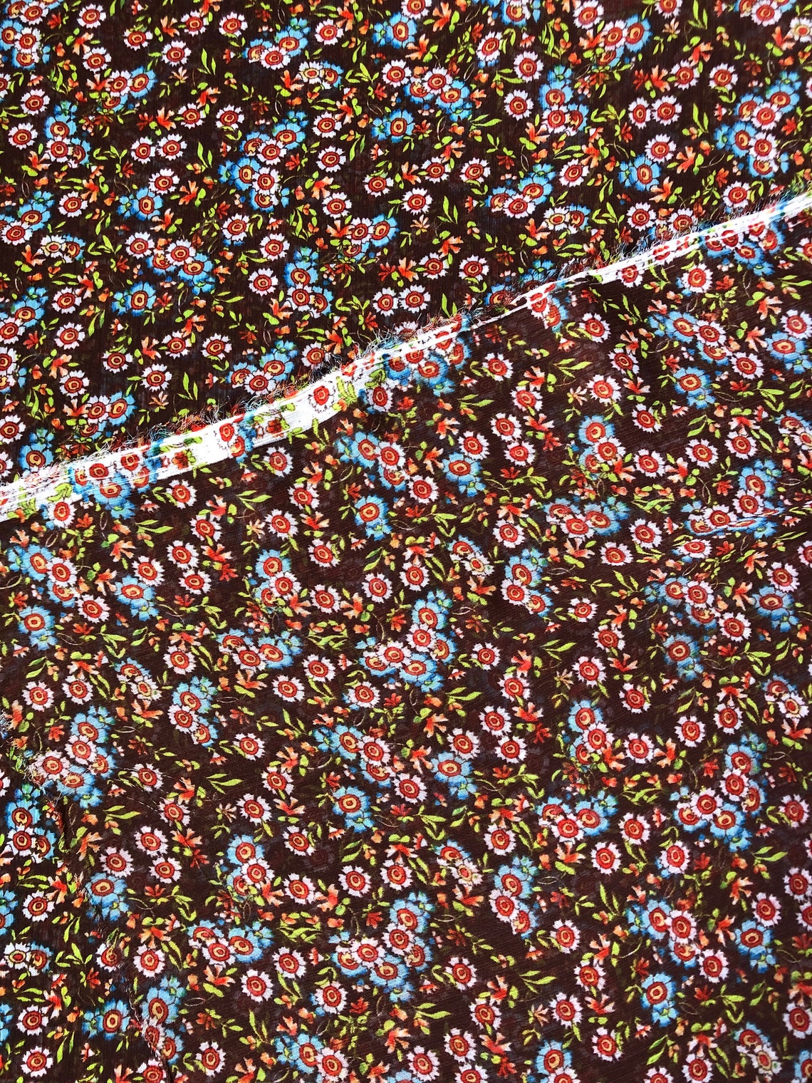 Ditsy Floral Fabric Floral Georgette Fabric by the Yard 60 Wide Fabric ...