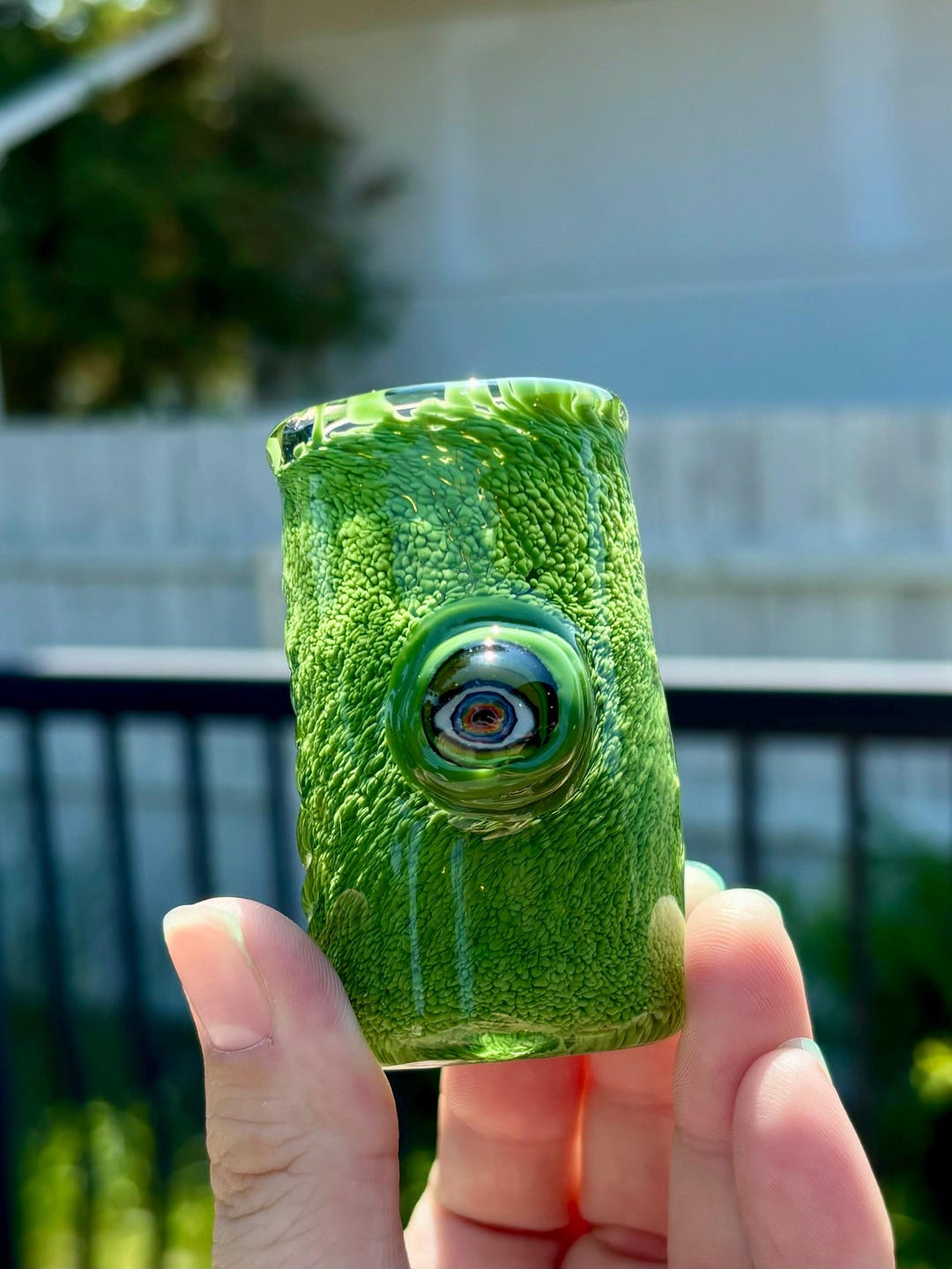 Green Scultped Creature Shot Glass - Etsy