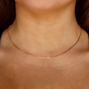 Simple Chain Necklace | Delicate Chain | Layering Necklace | 18k Gold ...