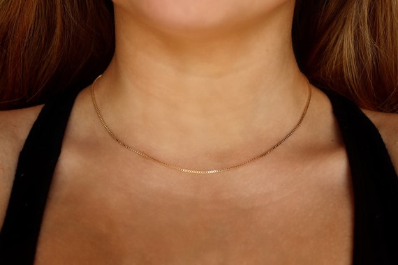 Simple Chain Necklace Delicate Chain Layering Necklace - Etsy