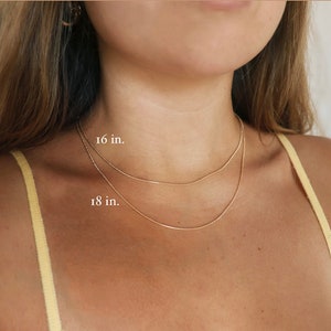 Snake Chain Necklace Delicate Necklace 18k Gold Filled Necklace ...